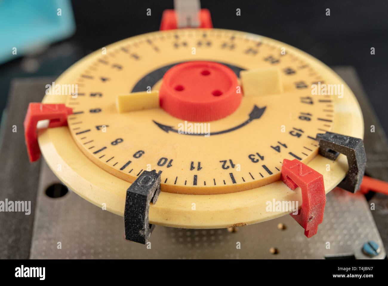 Electrical device for industrial time measurement. An old counter for ...