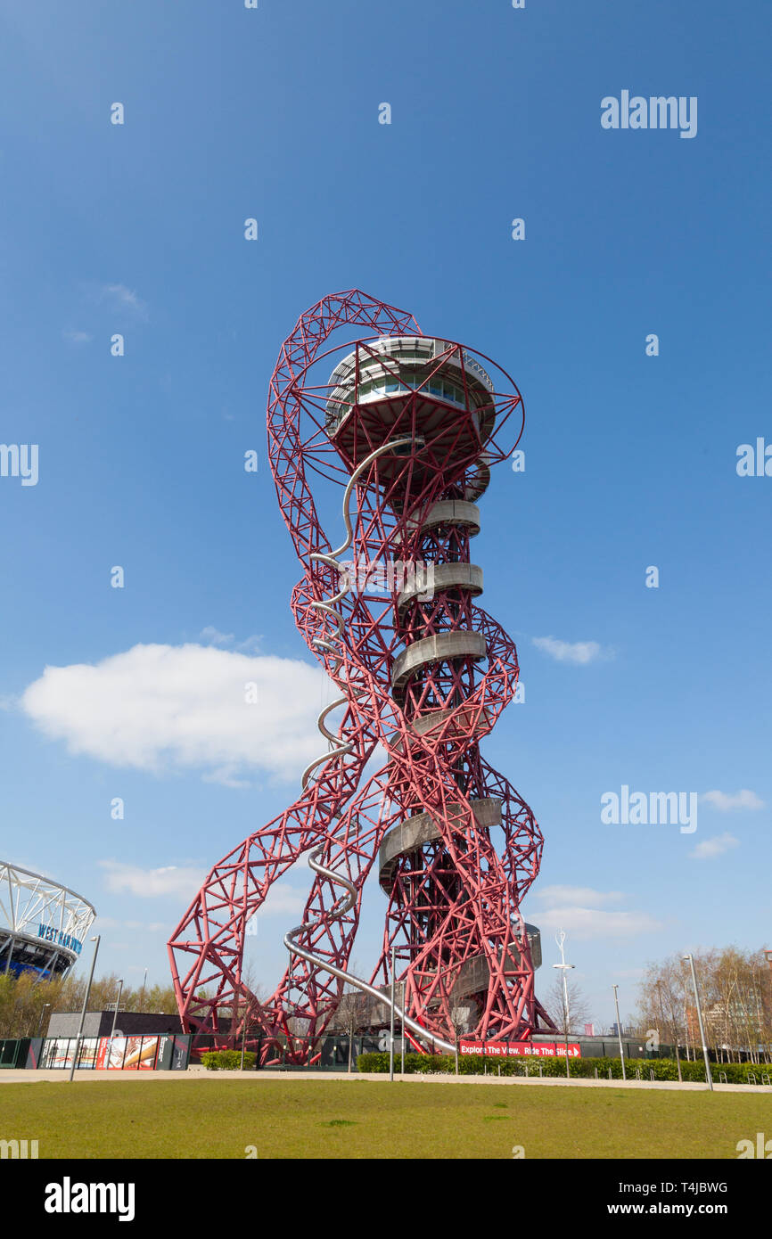 Arcelor Mittal Orbit tower,Queen Elizabeth Olympic Park, Stratford ...