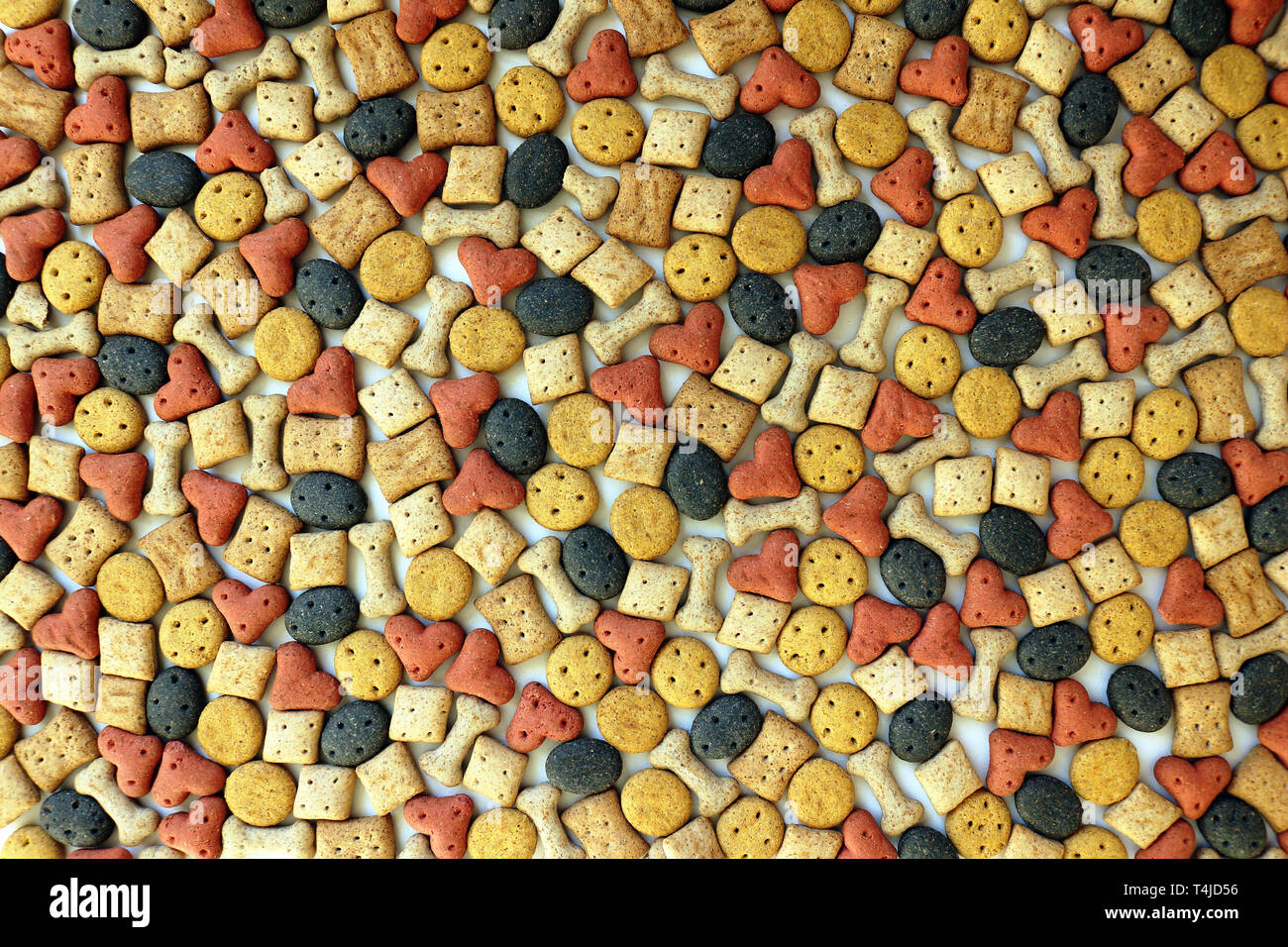 Background Texture of Various Dog Biscuits Stock Photo - Alamy