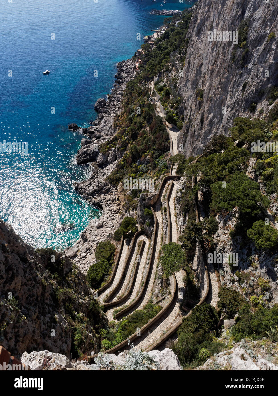 Capri island, Krupp street Stock Photo - Alamy