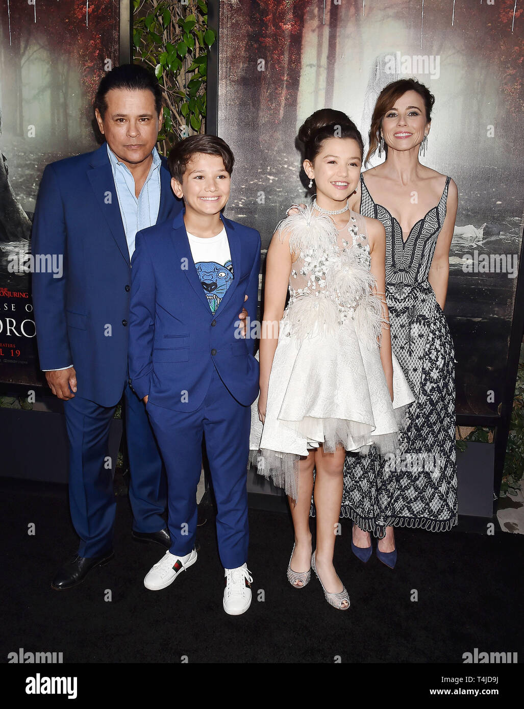 HOLLYWOOD, CA - APRIL 15: (L-R) Raymond Cruz, Roman Christou, Jaynee ...