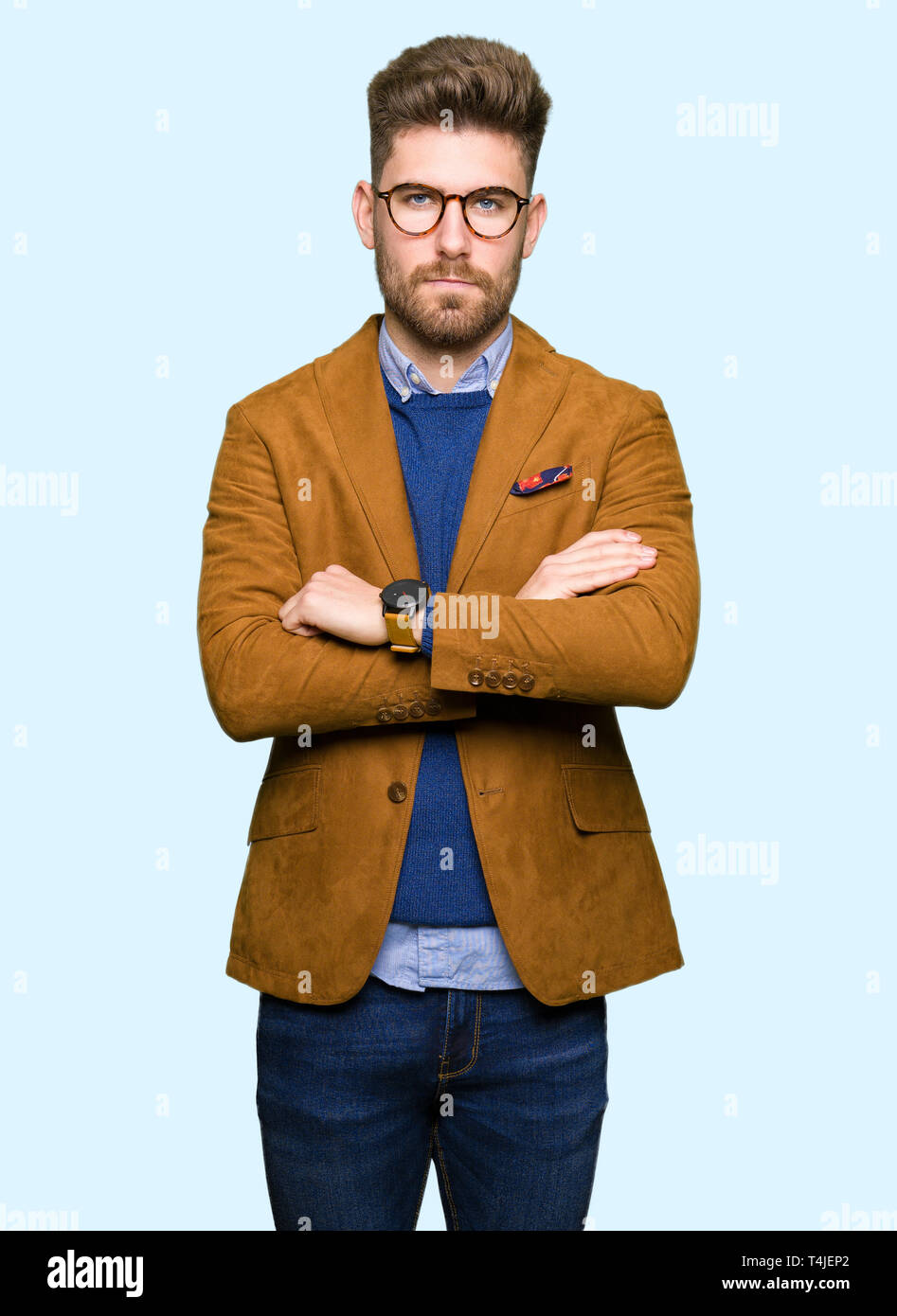 Frown boss glasses man hi-res stock photography and images - Alamy