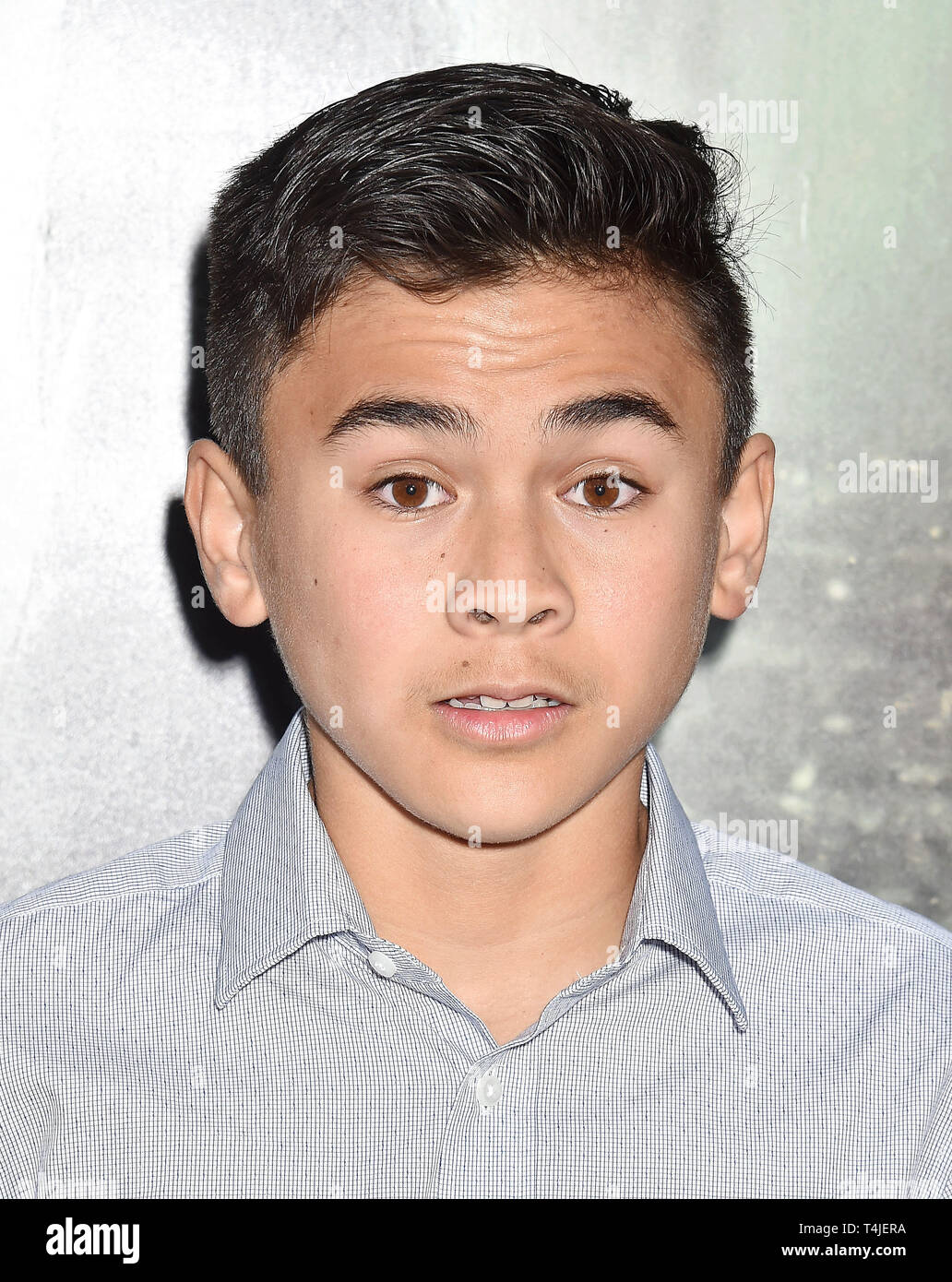 HOLLYWOOD, CA - APRIL 15: Aiden Lewandowski arrives at the premiere of ...