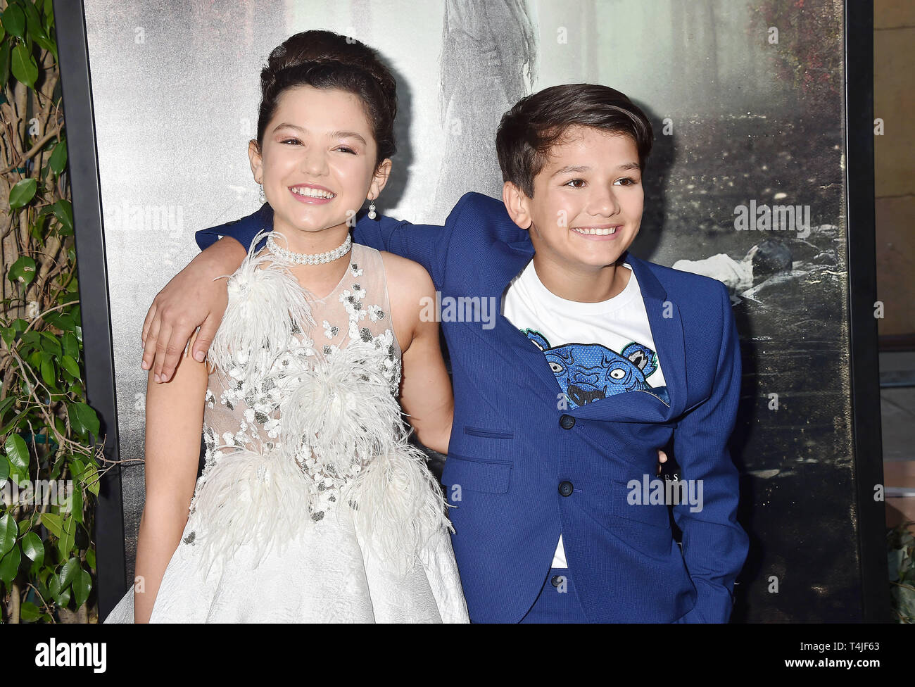HOLLYWOOD, CA - APRIL 15: Jaynee Lynne Kinchen (L) and Roman Christou ...