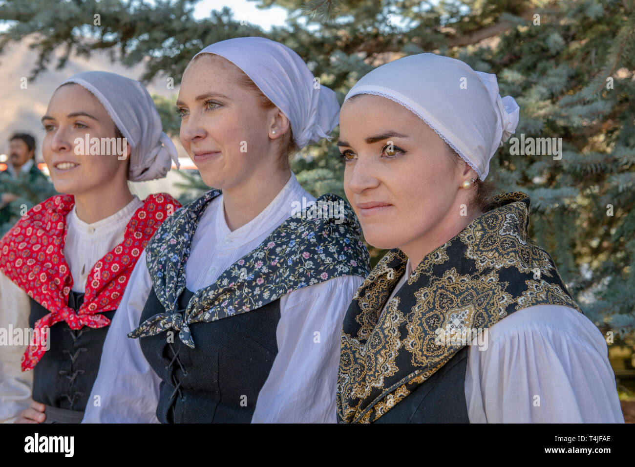 Basque dancers at the Trailing of the Sheep Festival in Idaho, USA ...