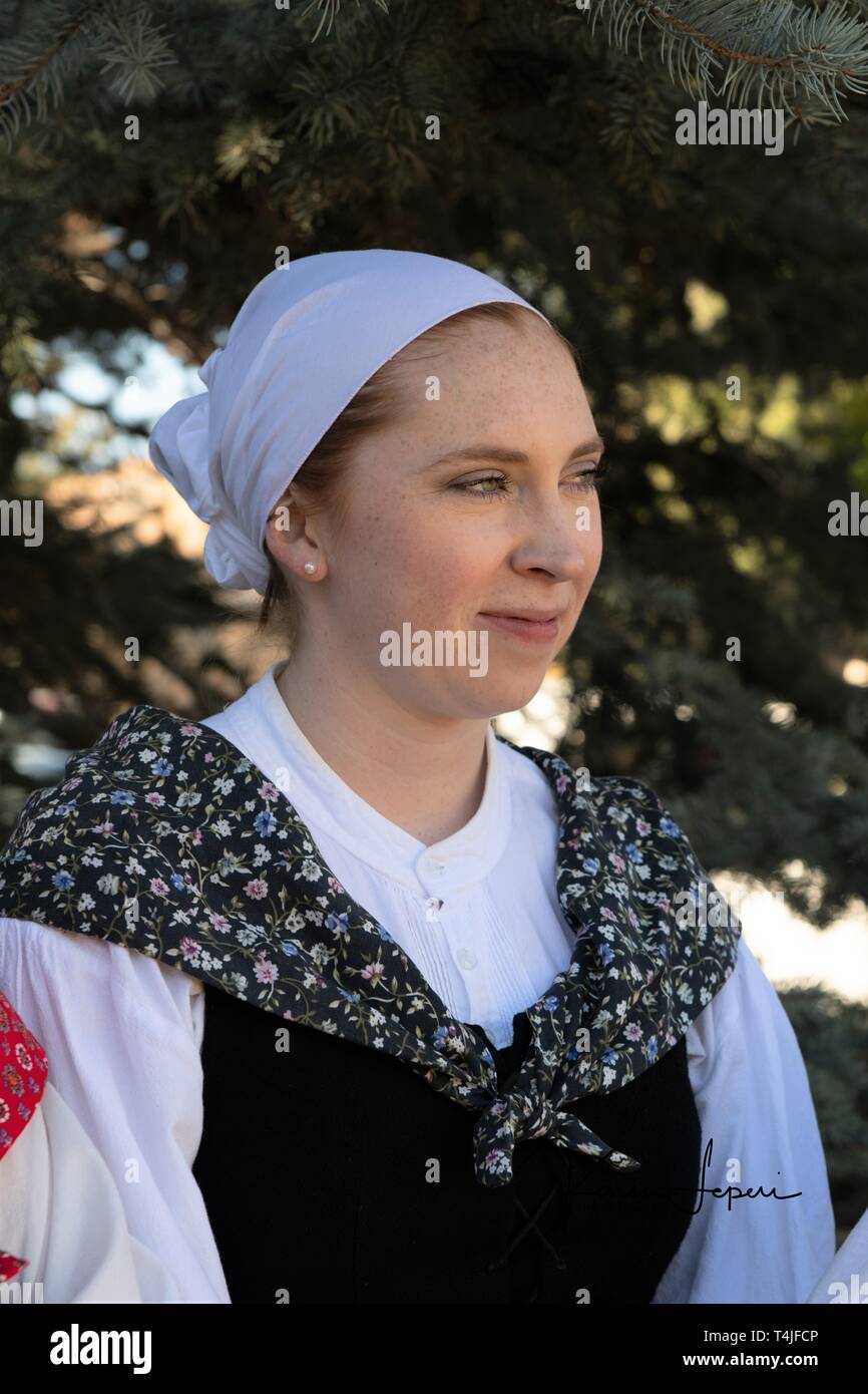 Basque dancers at the Trailing of the Sheep Festival in Idaho, USA ...