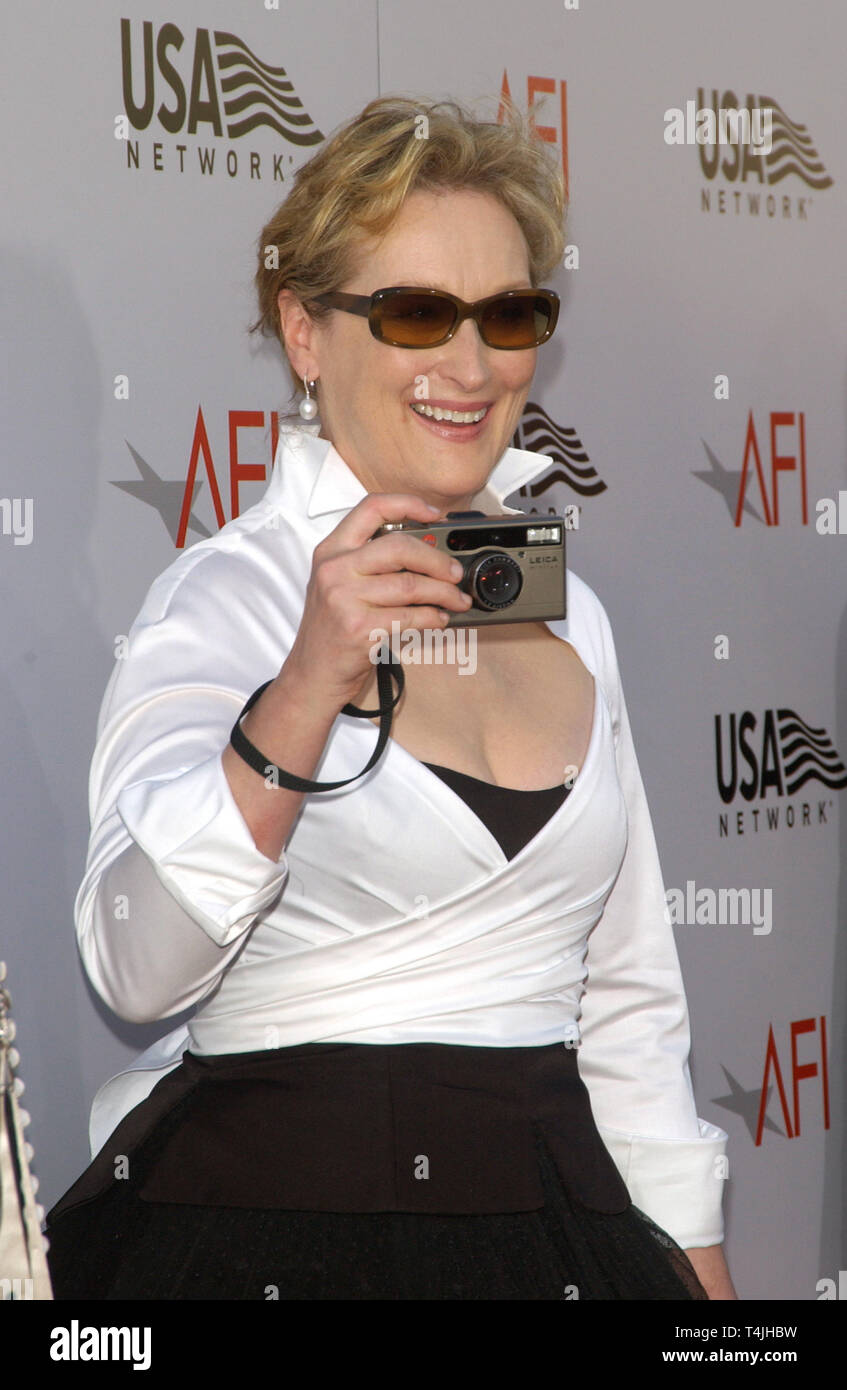 LOS ANGELES, CA. June 10, 2004: Actress MERYL STREEP at the American ...