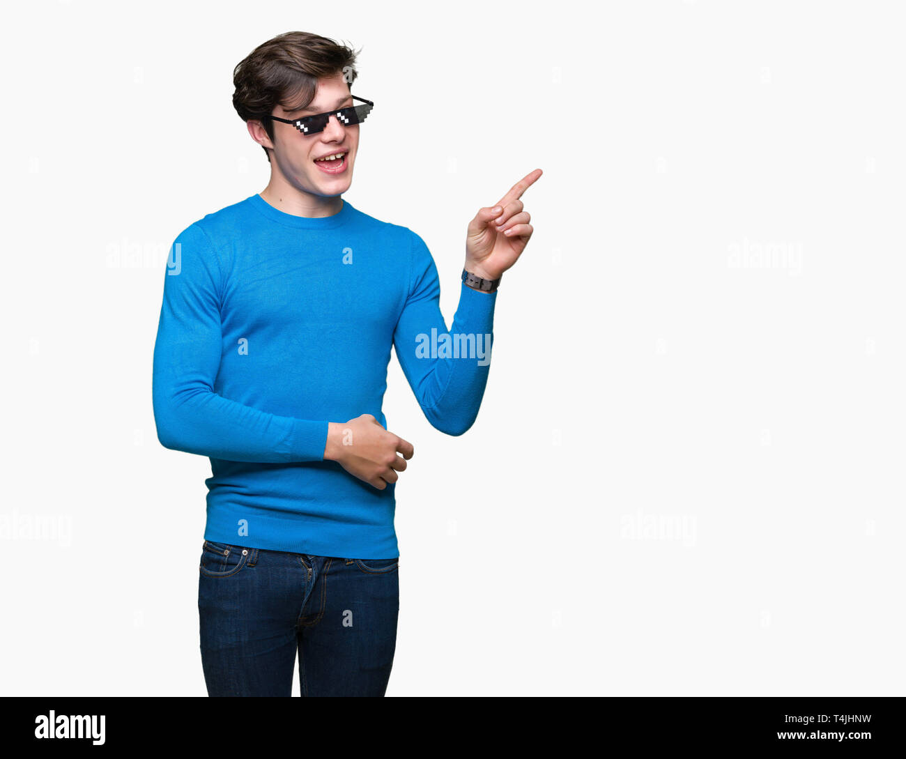 Funny boy wearing big glasses hi-res stock photography and images - Alamy