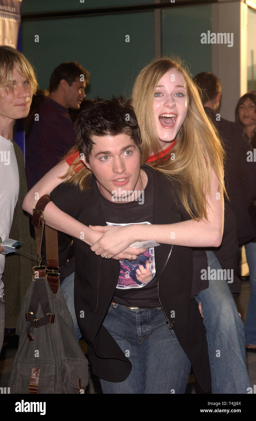 LOS ANGELES, CA. June 17, 2004: Actress EVAN RACHEL WOOD & brother IRA ...