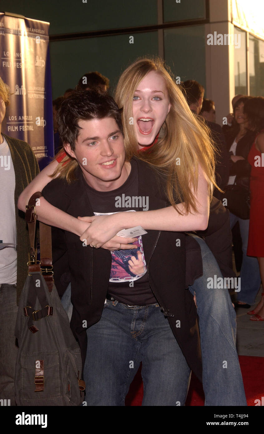 LOS ANGELES, CA. June 17, 2004: Actress EVAN RACHEL WOOD & brother IRA ...
