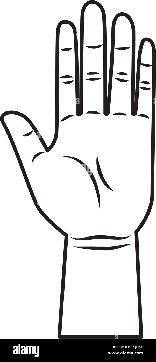 hand human stop icon Stock Vector Image & Art - Alamy