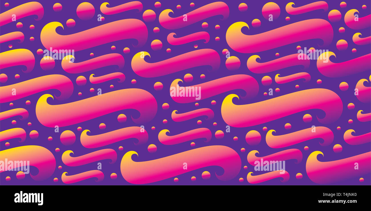 colorful wave shape pattern background design Stock Photo - Alamy