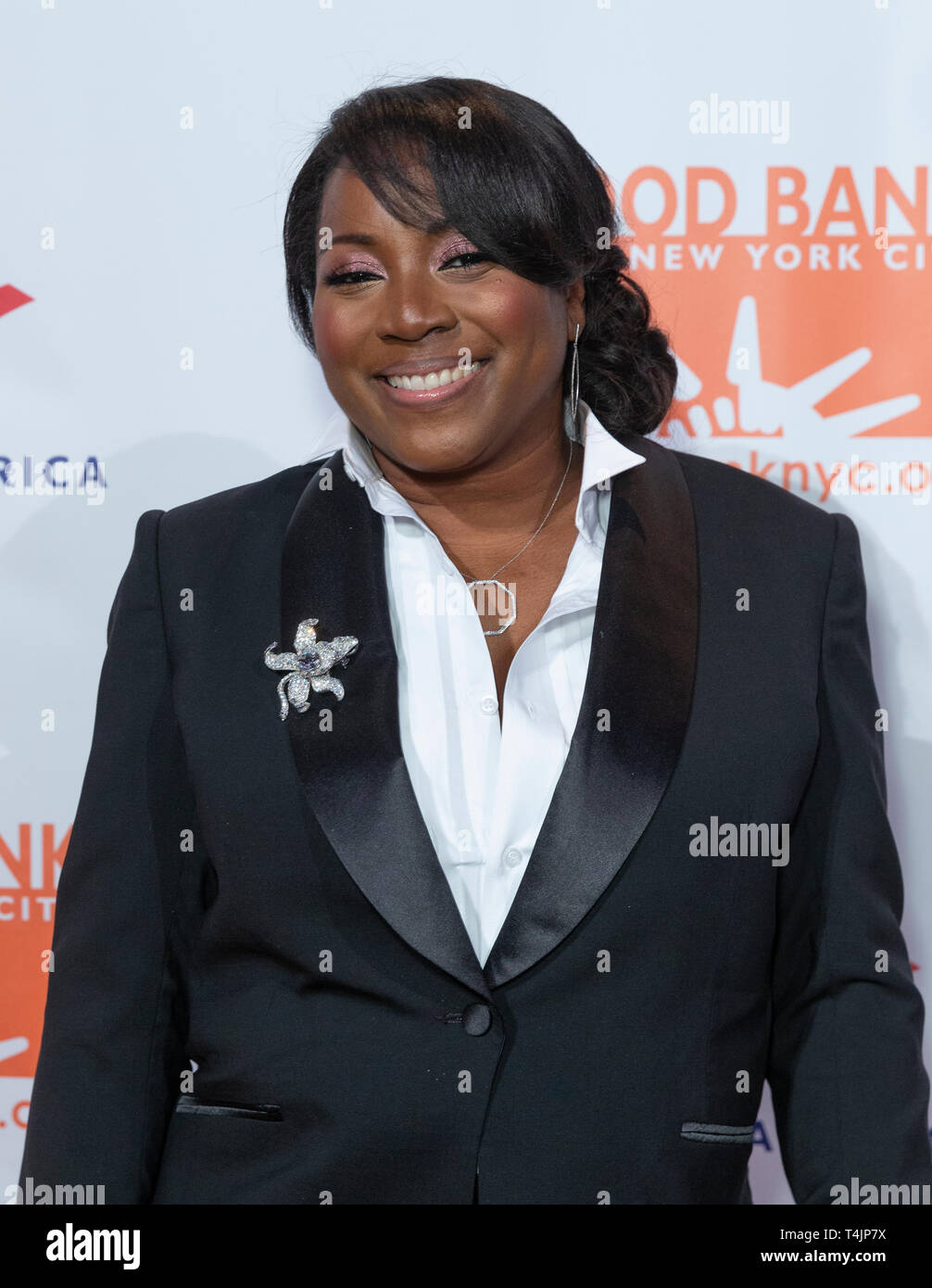 New York, NY - April 16, 2019: Margarette Purvis attends Food Bank for ...