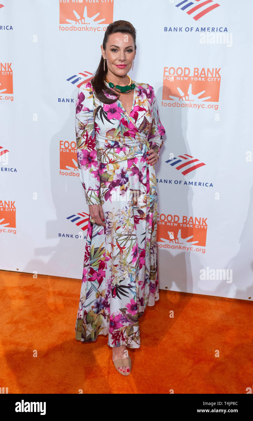 New York, NY - April 16, 2019: Luann de Lesseps wearing dress by Walker ...