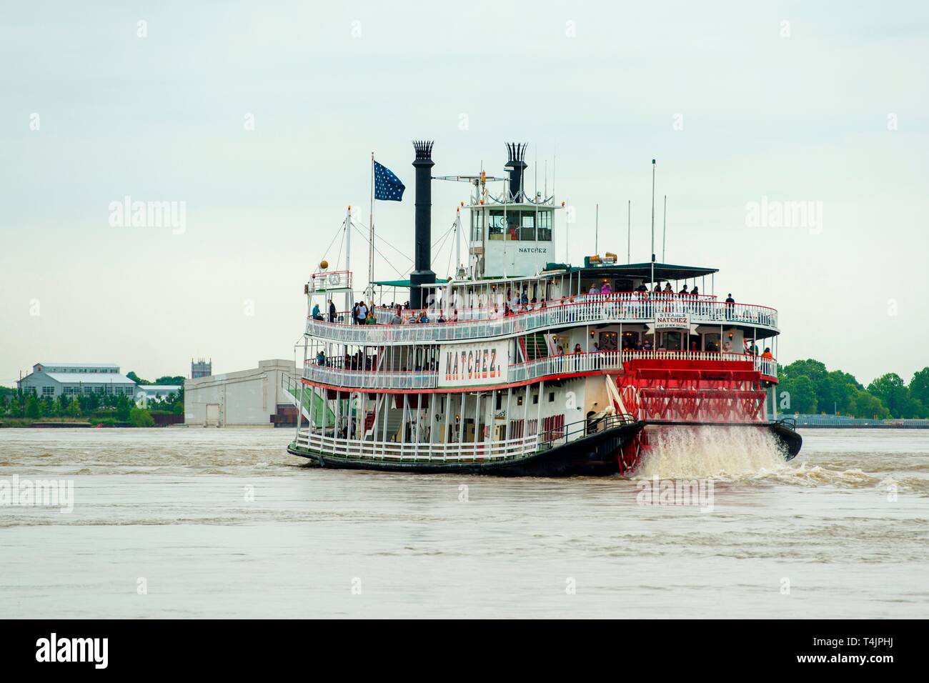 Steamboat Natchez on Mississippi River in New Orleans, Louisiana, USA ...