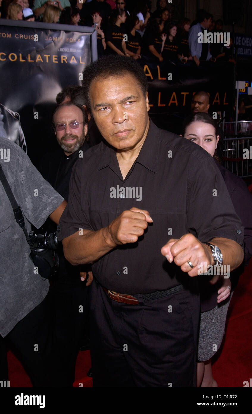 LOS ANGELES, CA. August 02, 2004: MUHAMMAD ALI at the world premiere ...