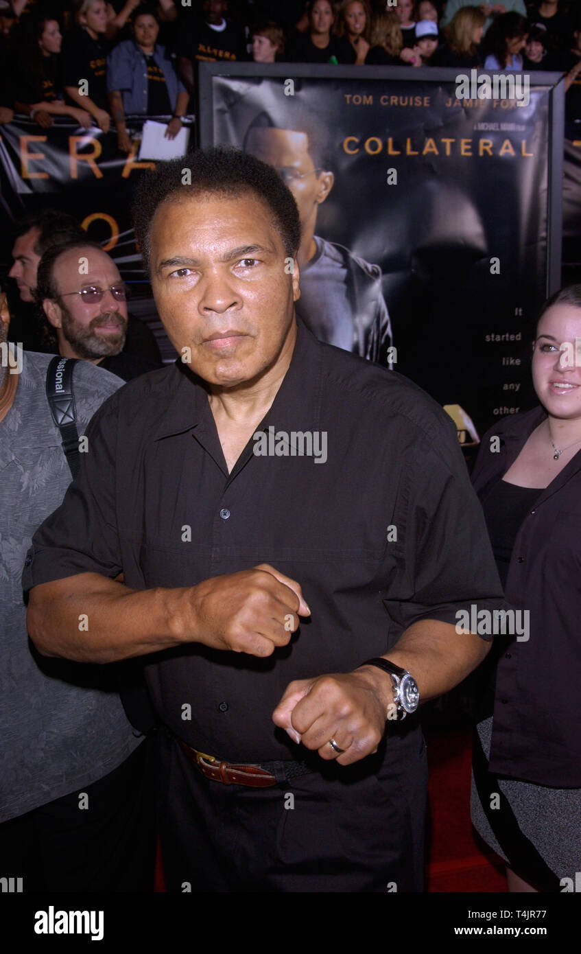 LOS ANGELES, CA. August 02, 2004: MUHAMMAD ALI at the world premiere ...