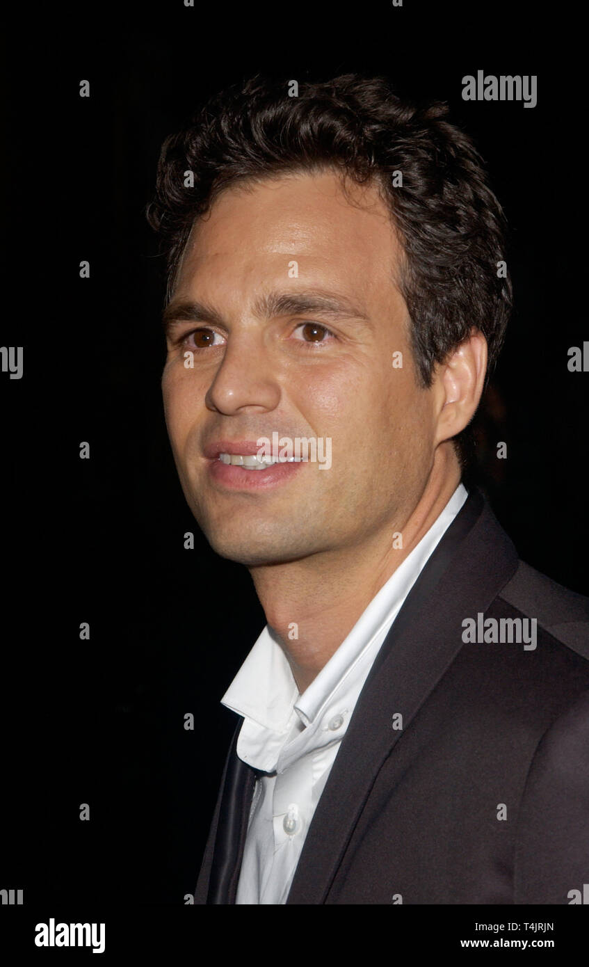 LOS ANGELES, CA. August 05, 2004: Actor MARK RUFFALO at the Los Angeles ...