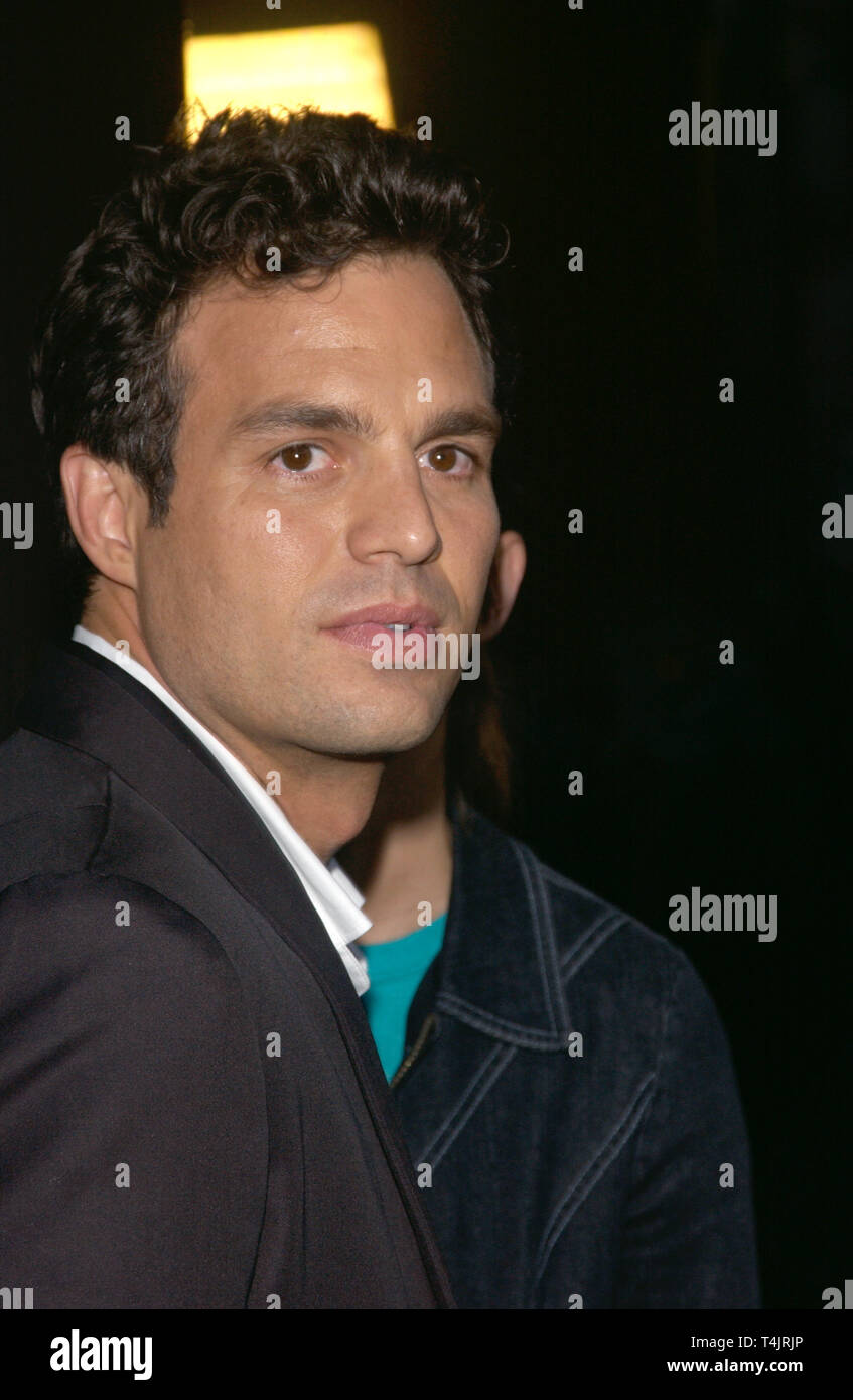 LOS ANGELES, CA. August 05, 2004: Actor MARK RUFFALO at the Los Angeles ...