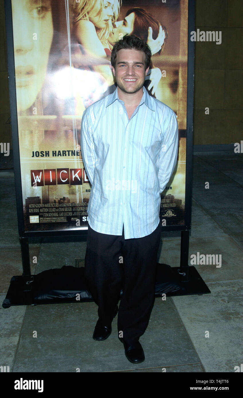 LOS ANGELES, CA. August 31, 2004: Actor JOSHUA LEBAR at the world ...