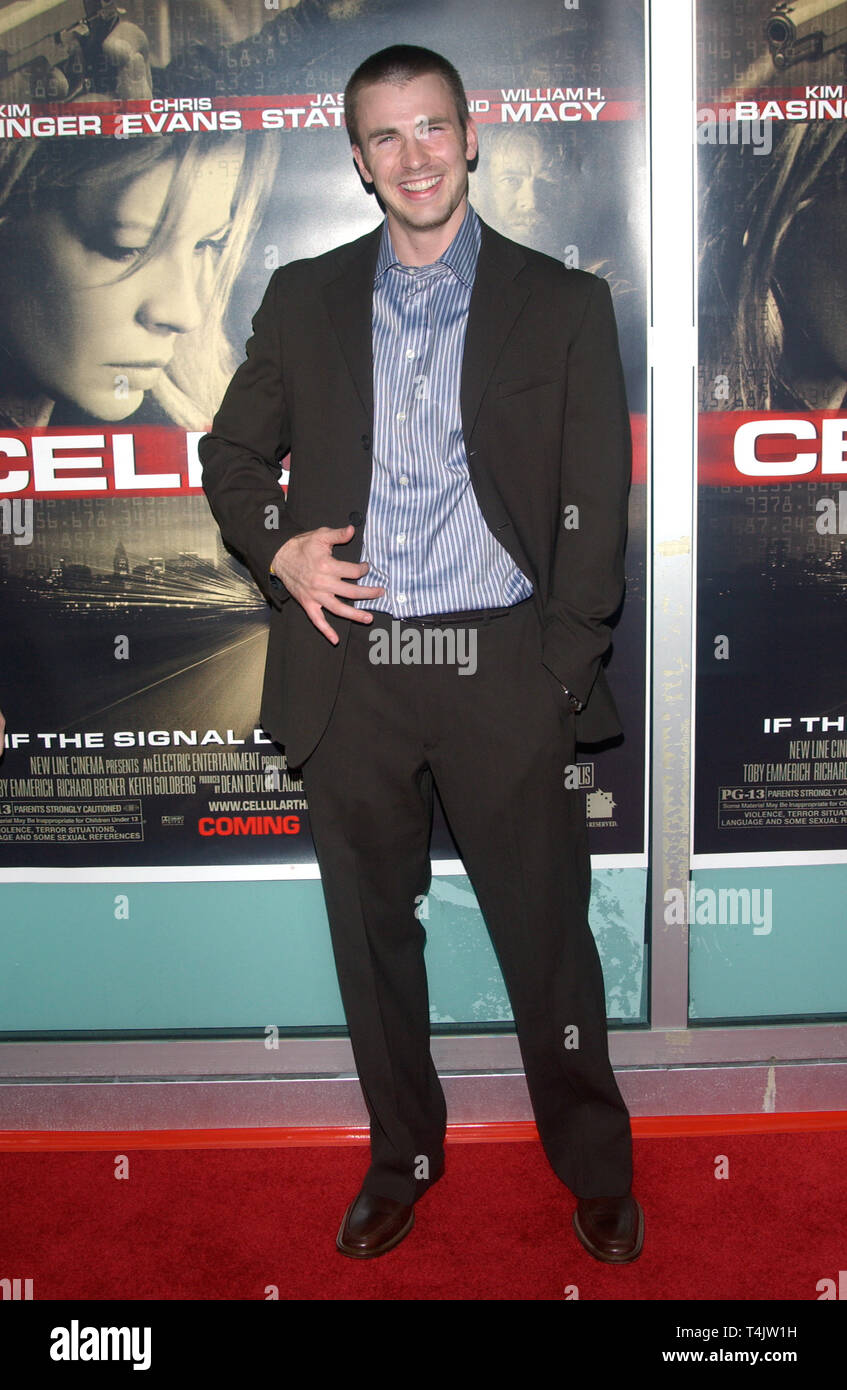 LOS ANGELES, CA. September 09, 2004: Actor CHRIS EVANS at the Los ...