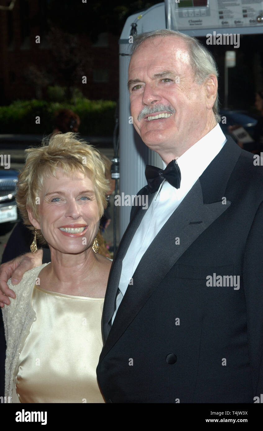 LOS ANGELES, CA. September 12, 2004: Actor JOHN CLEESE & wife at the ...