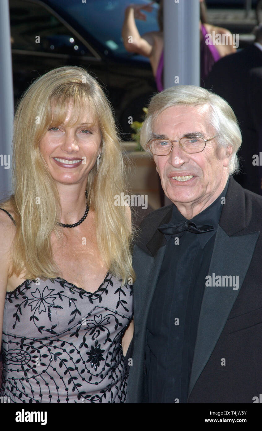 LOS ANGELES, CA. September 12, 2004: Actor MARTIN LANDAU & wife at the ...
