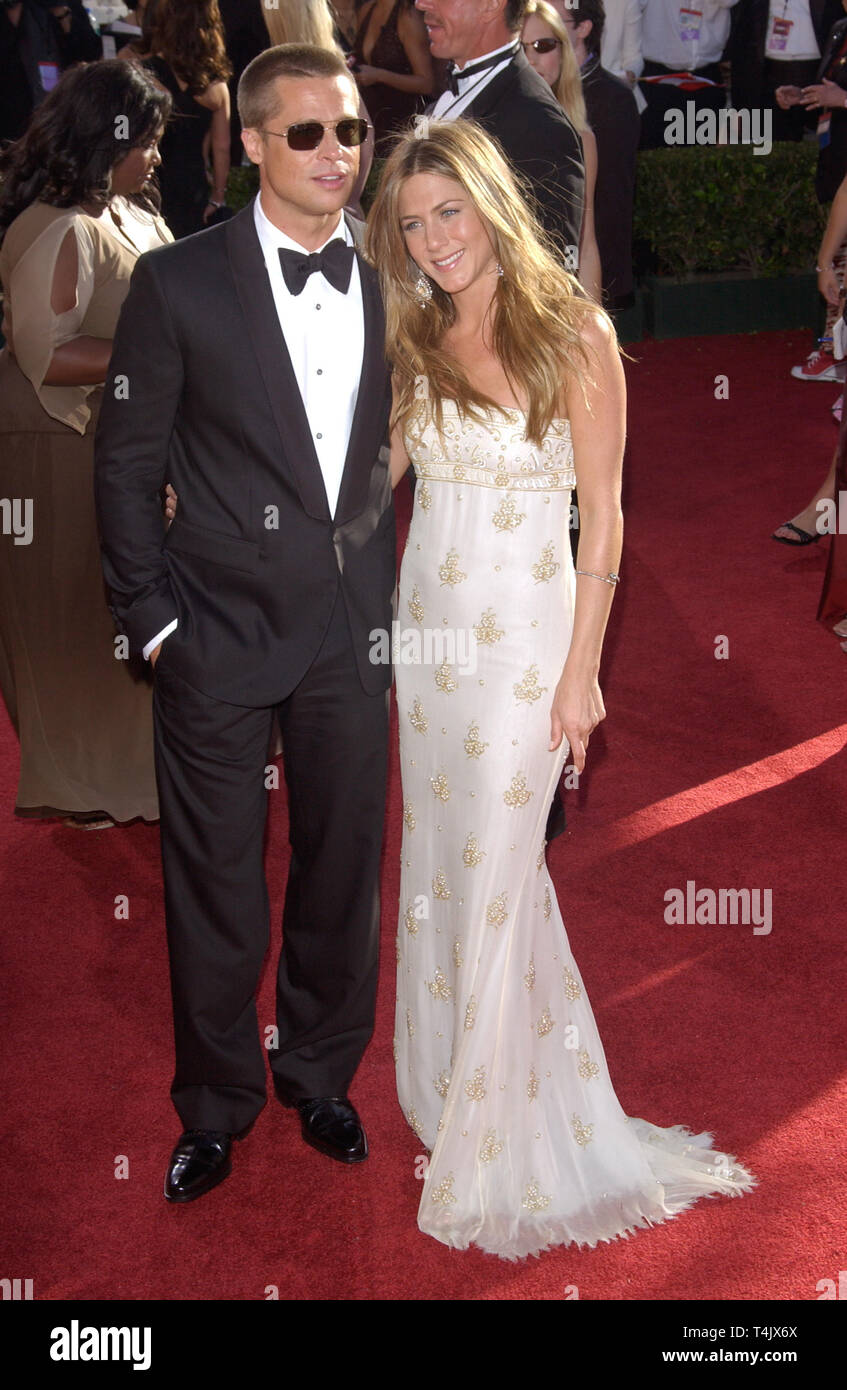 LOS ANGELES, CA. September 19, 2004: BRAD PITT & JENNIFER ANISTON at ...