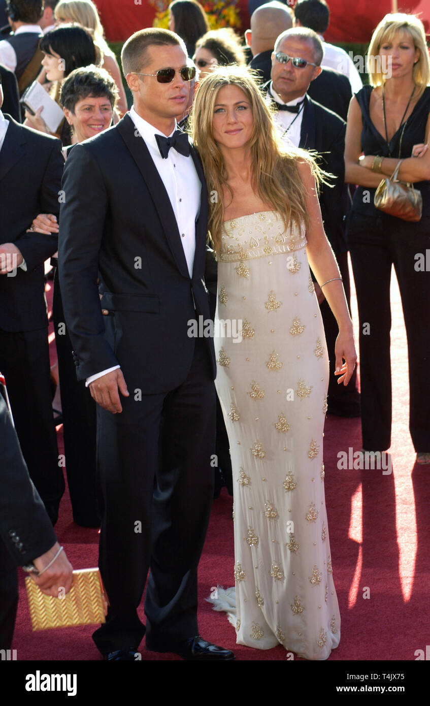 LOS ANGELES, CA. September 19, 2004: BRAD PITT & JENNIFER ANISTON at ...
