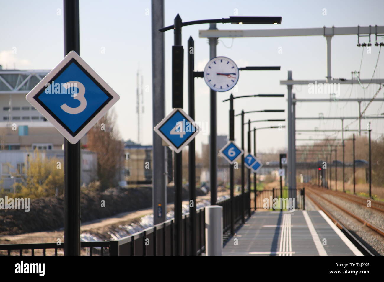 stop signs based on length of train on platform on the brand new train ...