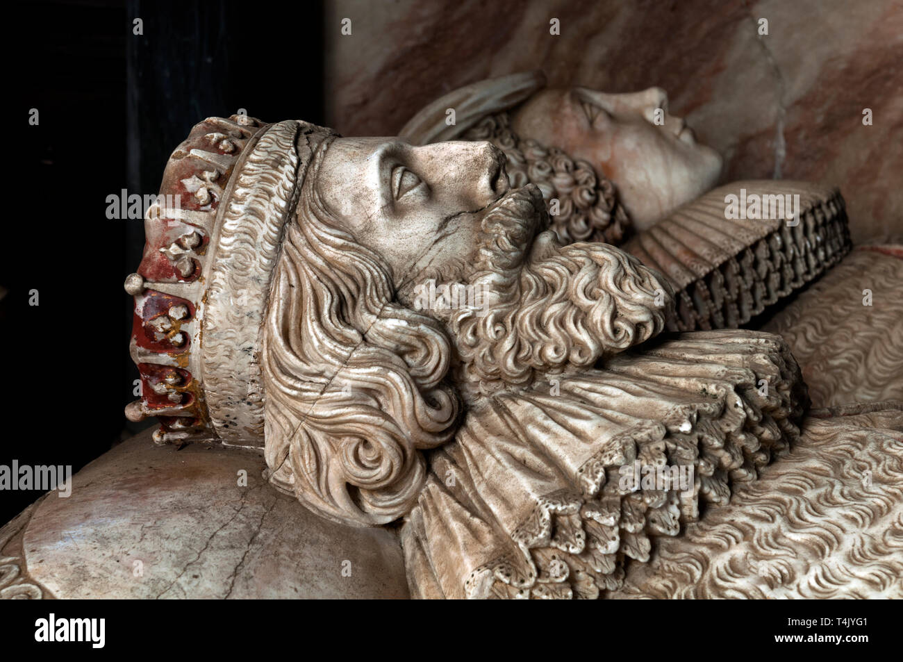 William Pope monument detail, All Saints Church, Wroxton, Oxfordshire ...