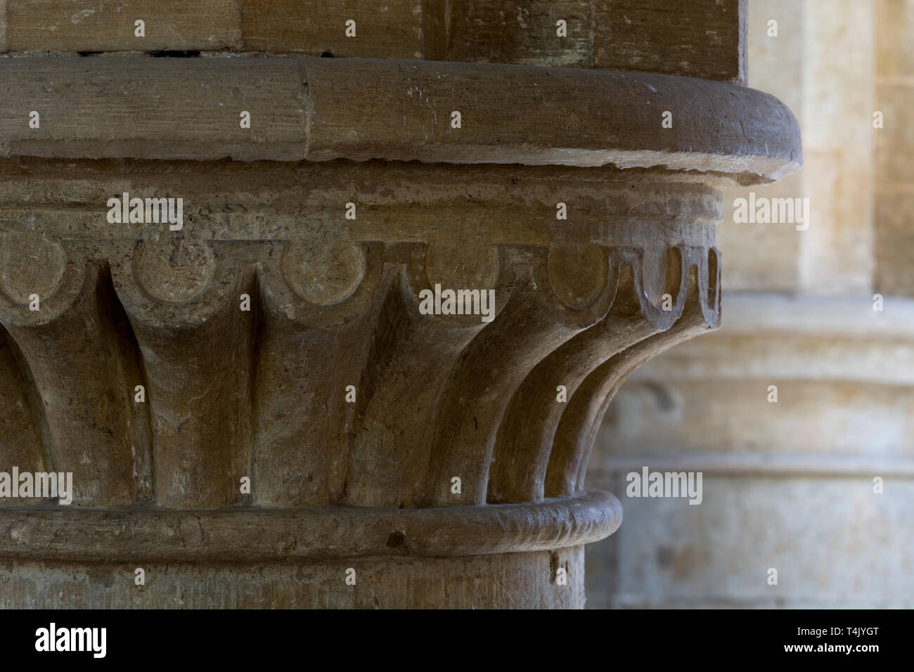 A carved capital in St Michael and All Angels Church, Alkerton ...