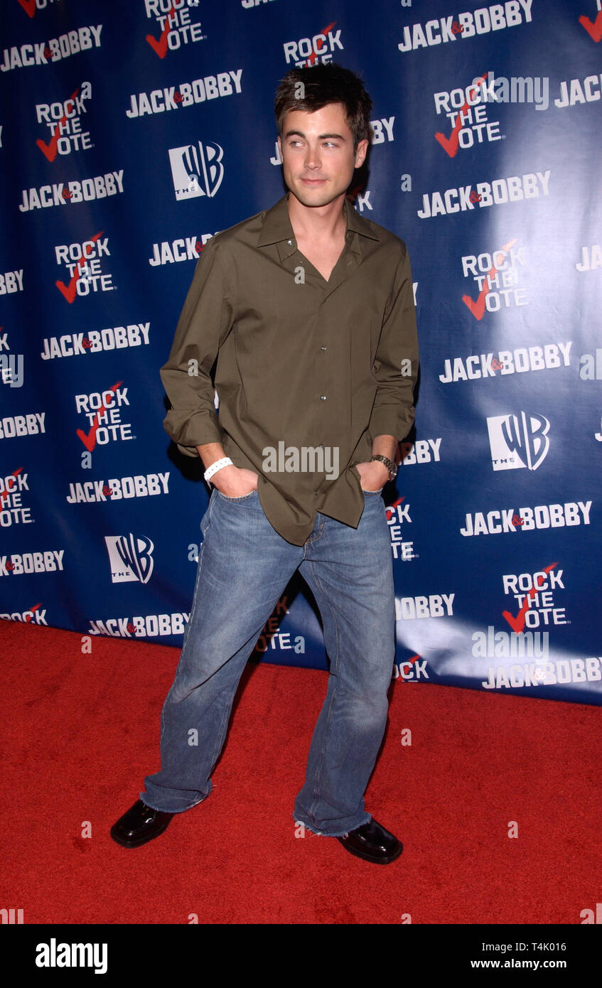 LOS ANGELES, CA. February 29, 2004: Actor MATT LONG at party at Warner ...