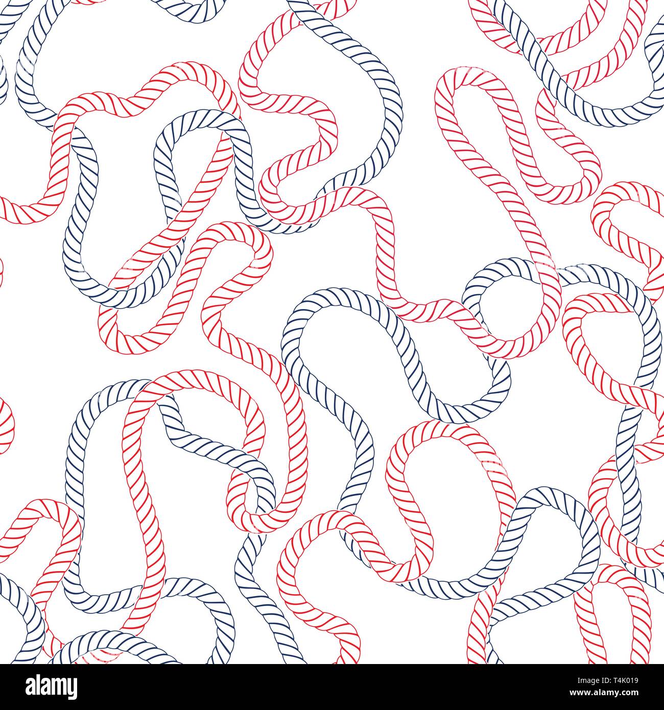 Blue rope knot on white Stock Vector Images - Alamy