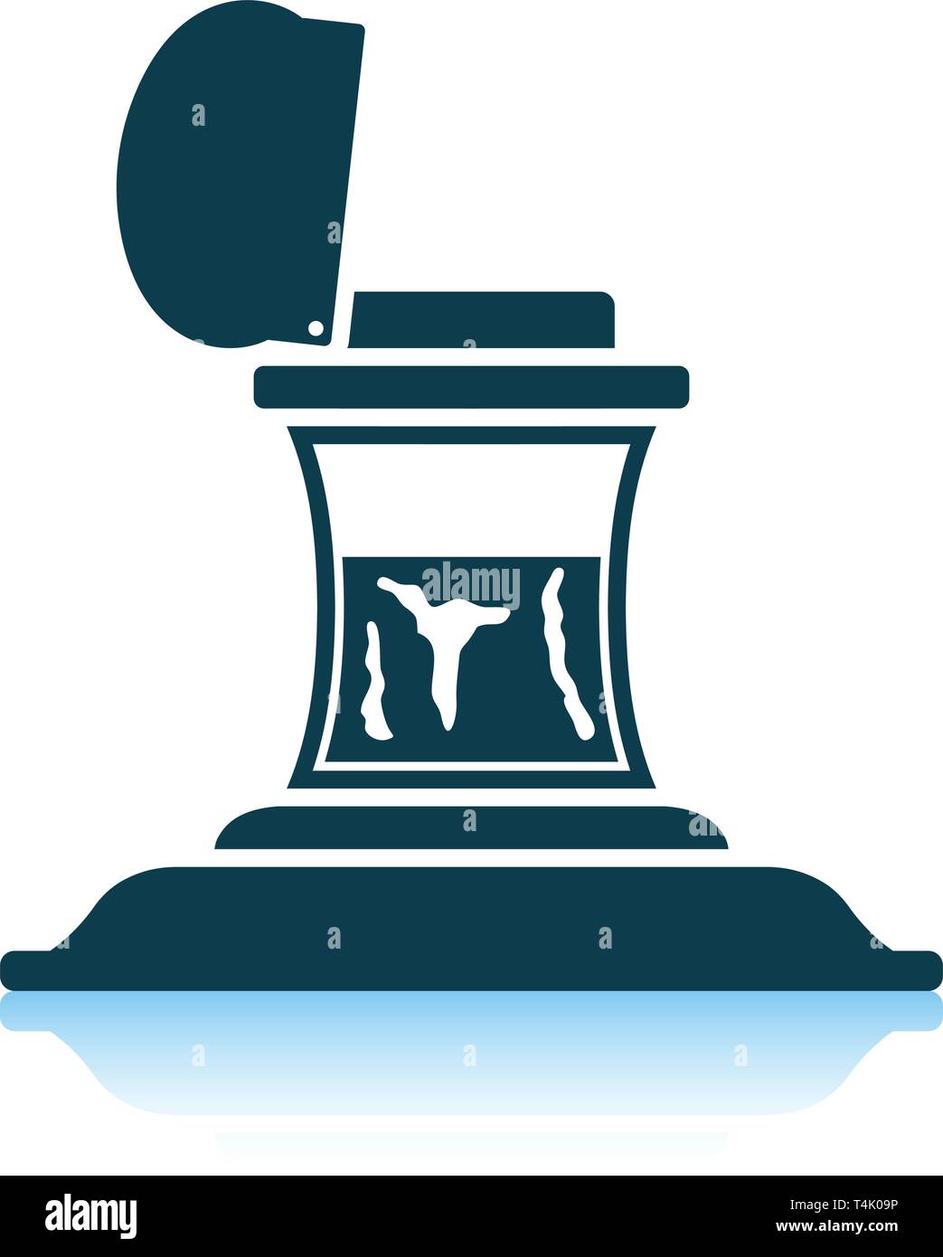 Inkstand icon. Shadow reflection design. Vector illustration Stock ...