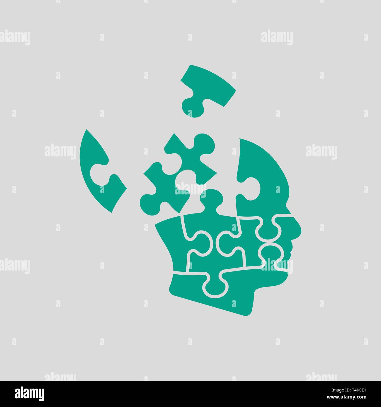 Solution Icon. Green on Gray Background. Vector Illustration Stock ...