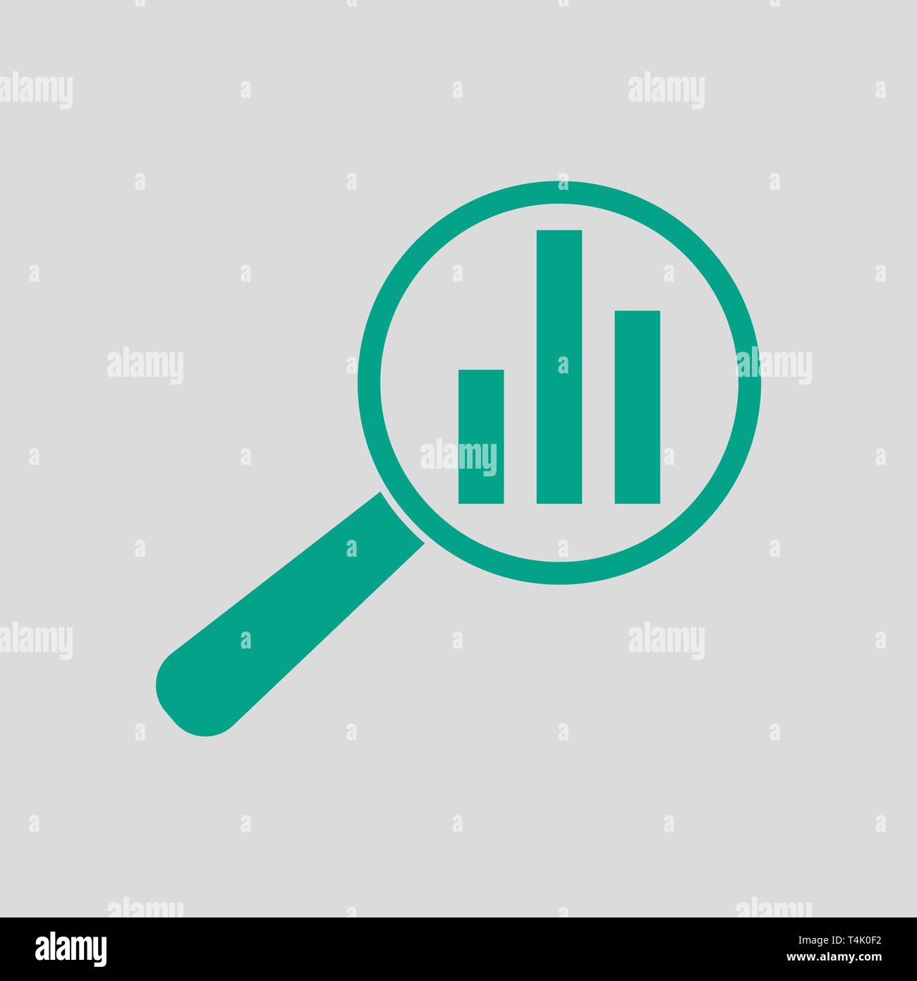 Analytics Icon. Green on Gray Background. Vector Illustration Stock ...