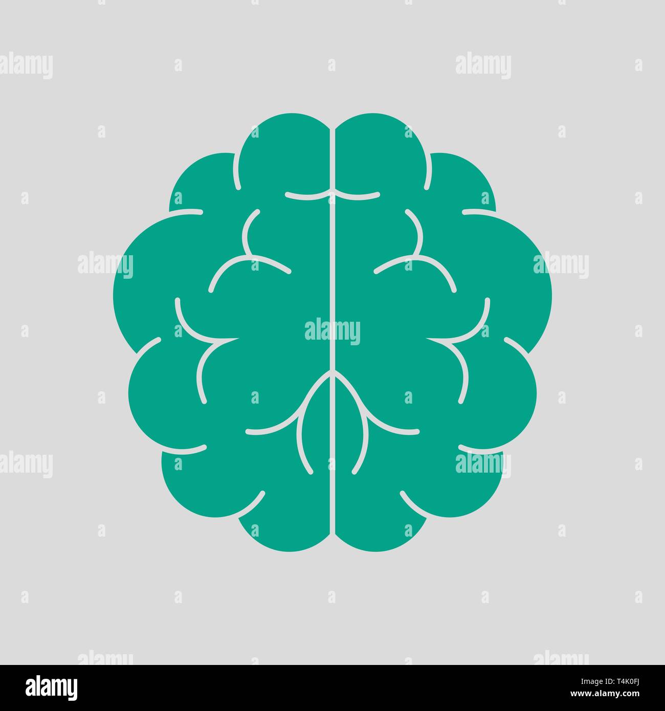 Illustration green color human brain hi-res stock photography and ...