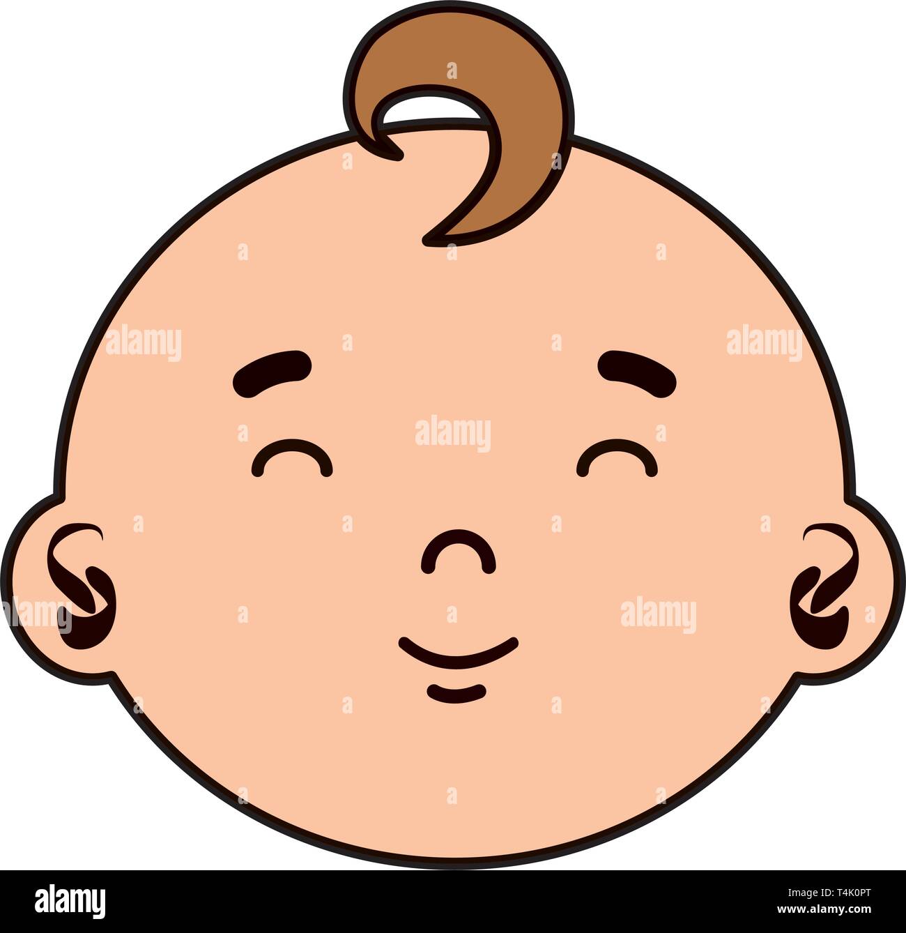 little male baby head character Stock Vector Image & Art - Alamy
