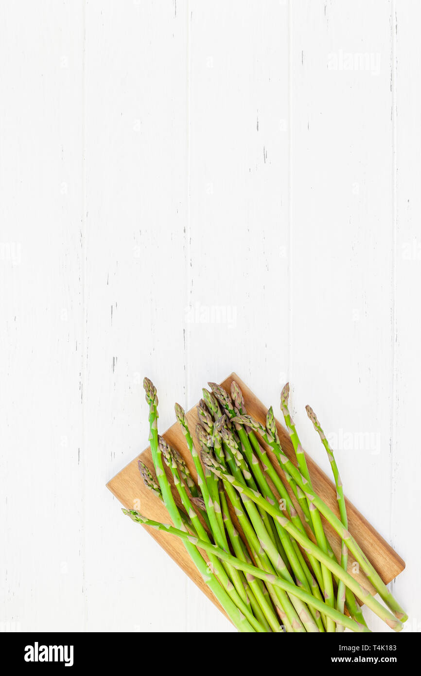 Creative scandinavian style flat lay top view mockup of fresh green ...