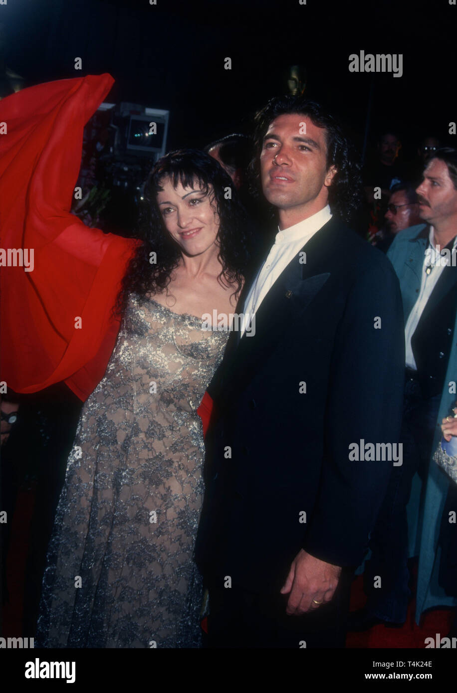 Los Angeles, California, USA 21st March 1994 Actress Ana Leza and actor Antonio Banderas attend ...