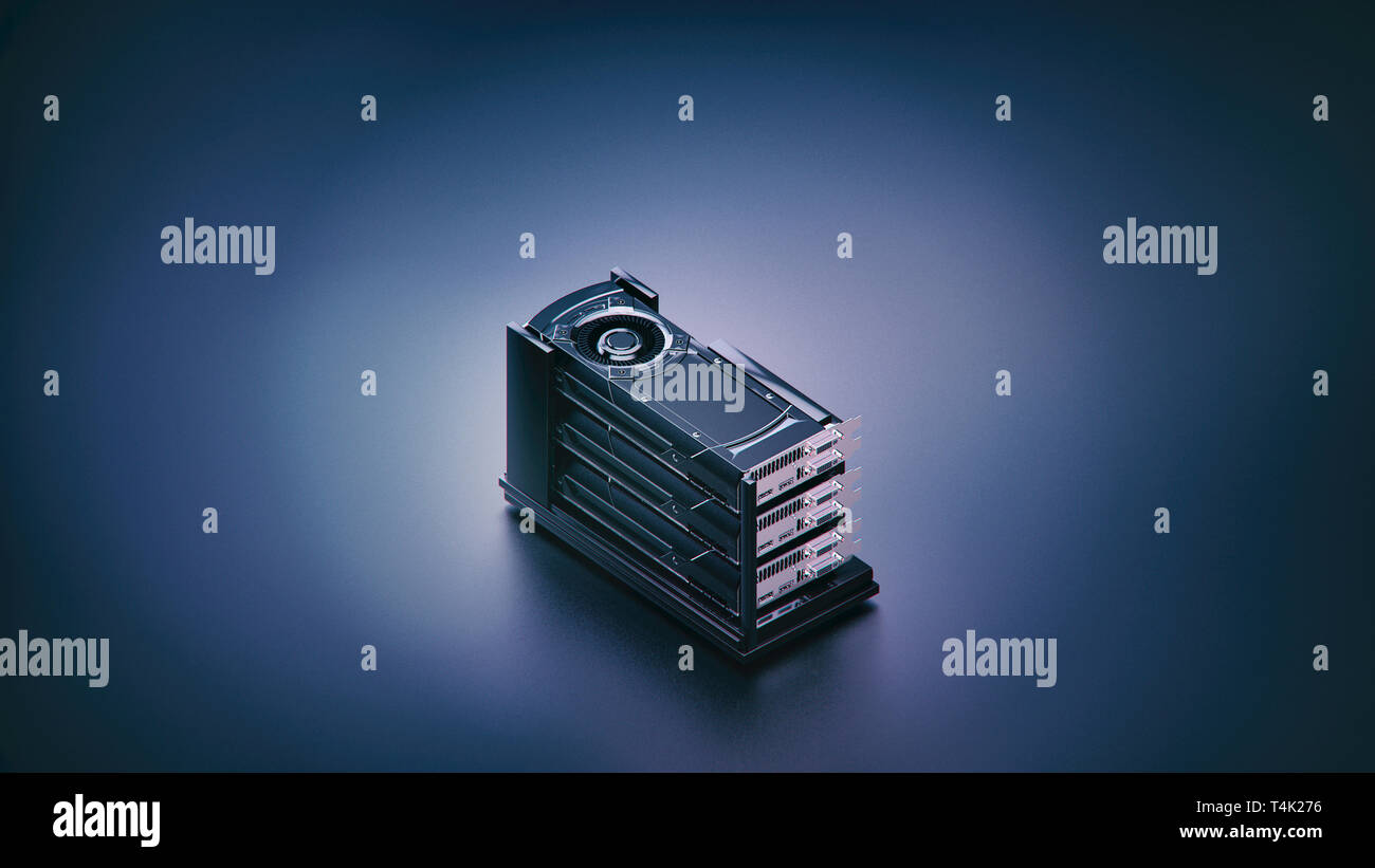 GPU-Farm Illustrative Images Stock Photo - Alamy