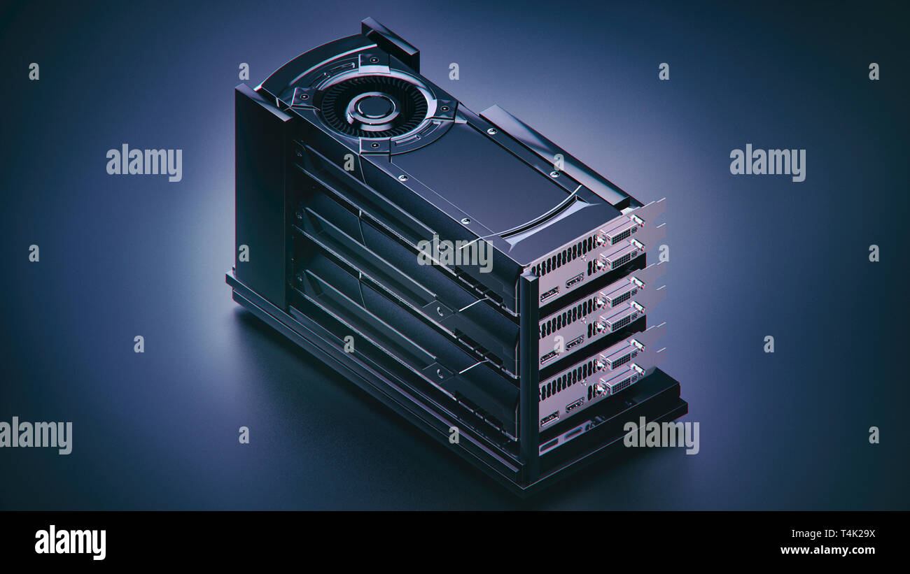 Bitcoin mining farm hi-res stock photography and images - Alamy