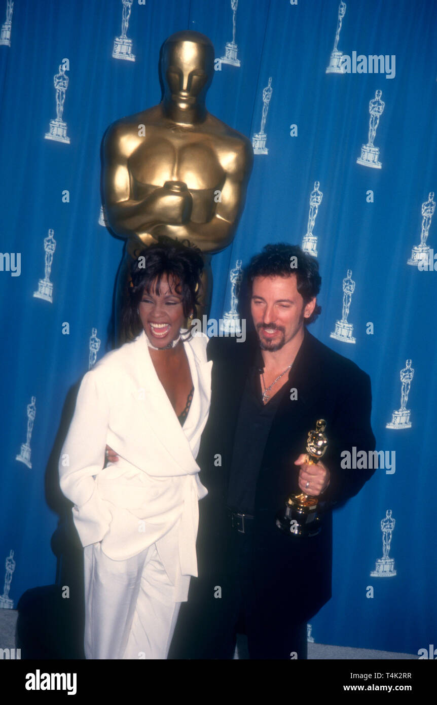 Los Angeles, California, USA 21st March 1994 Singer Whitney Houston and ...