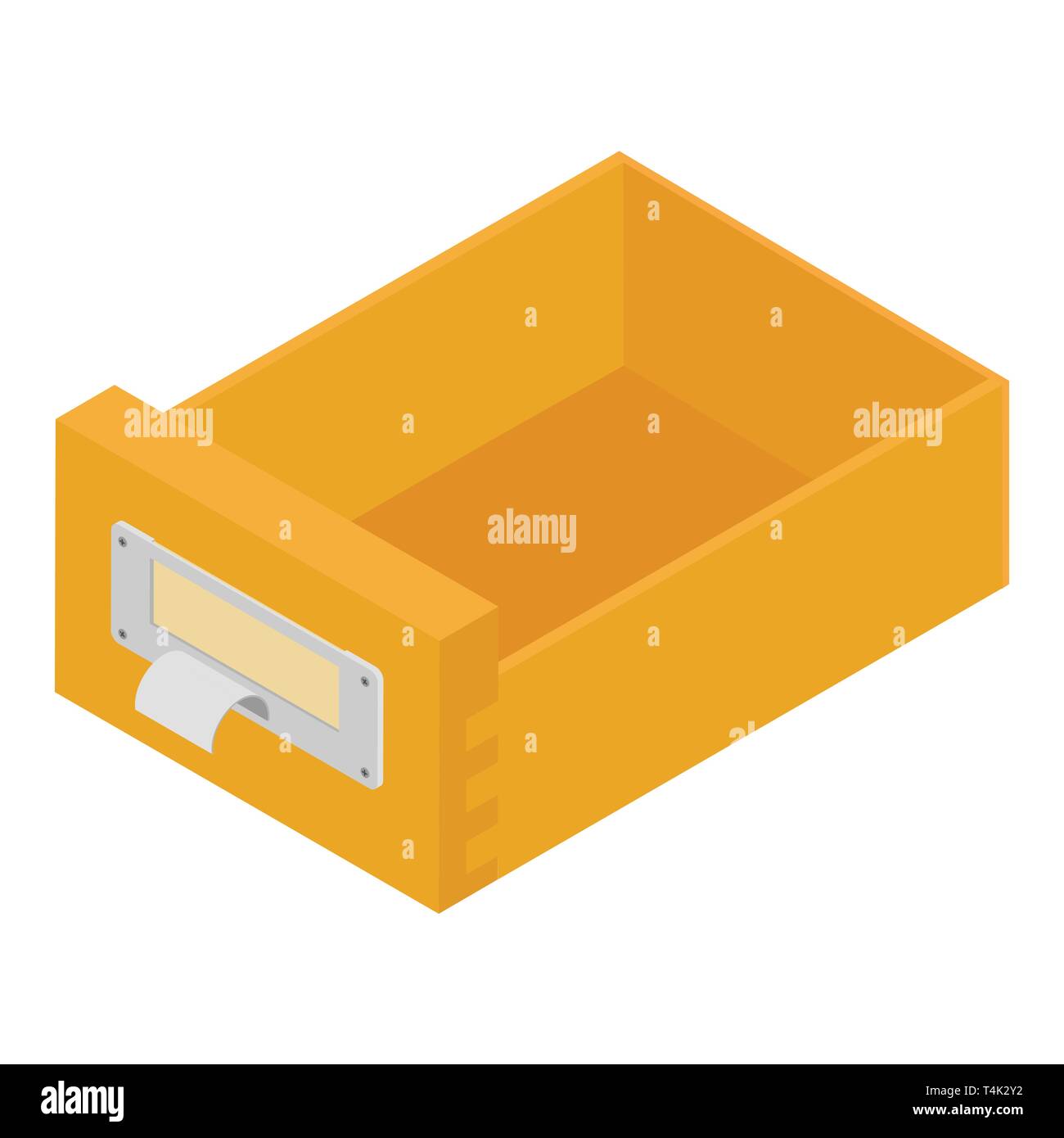Empty filing cabinet drawer, business administration and data storage ...