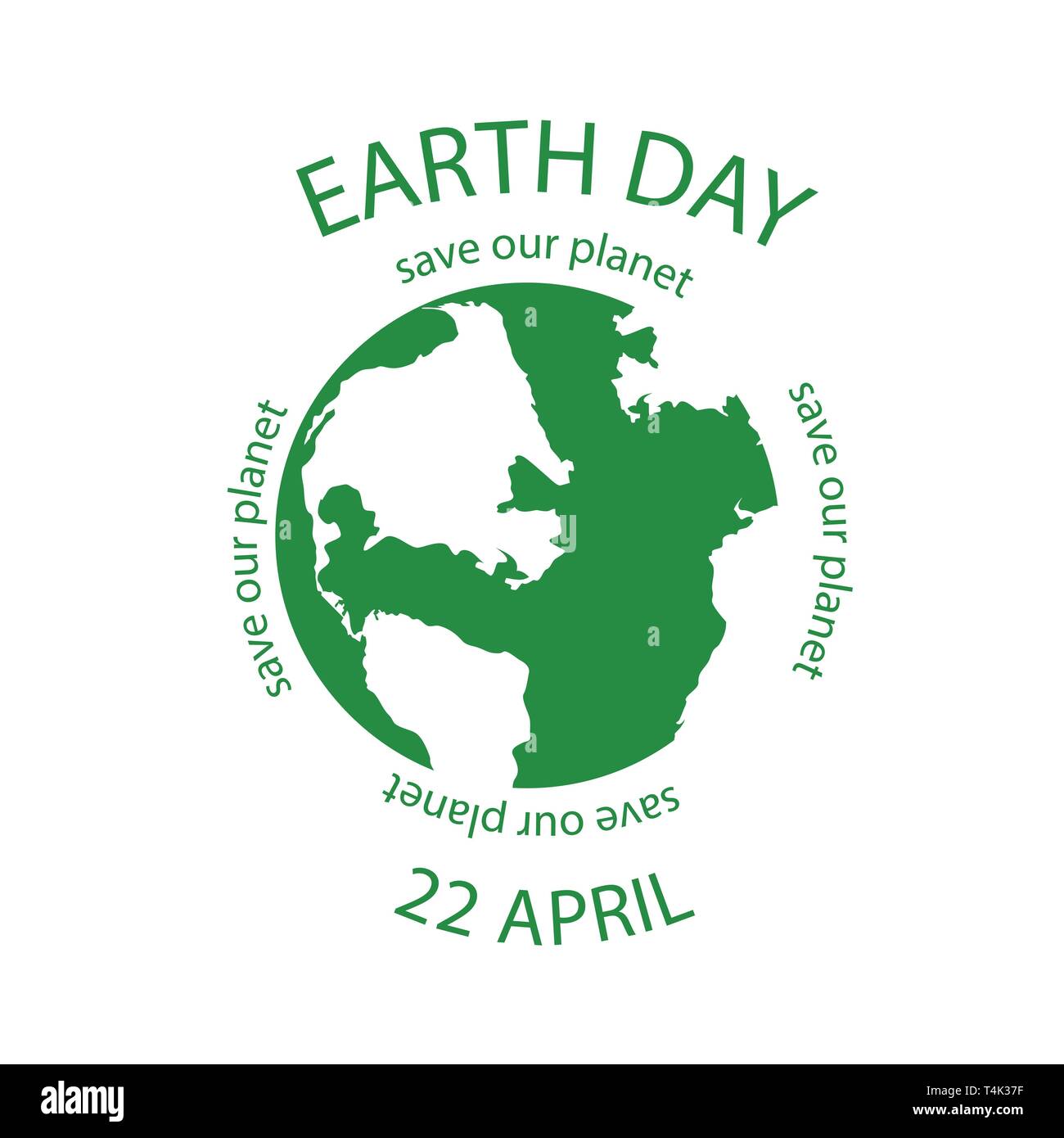 Happy Earth Day Banner/ Illustration of a happy earth day banner, for ...