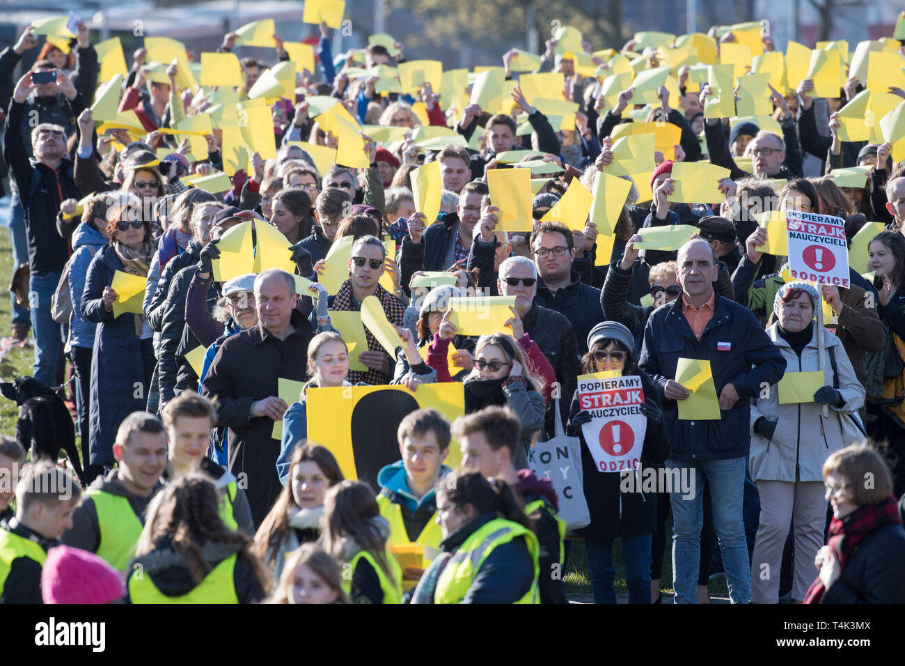 Support to nationwide Polish Teacher Strike demanding pay rise in ...