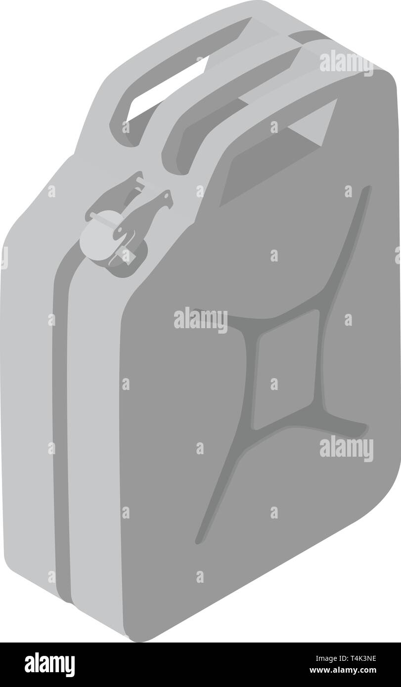 Fuel container jerrycan isometric view. Canister for gasoline, diesel ...