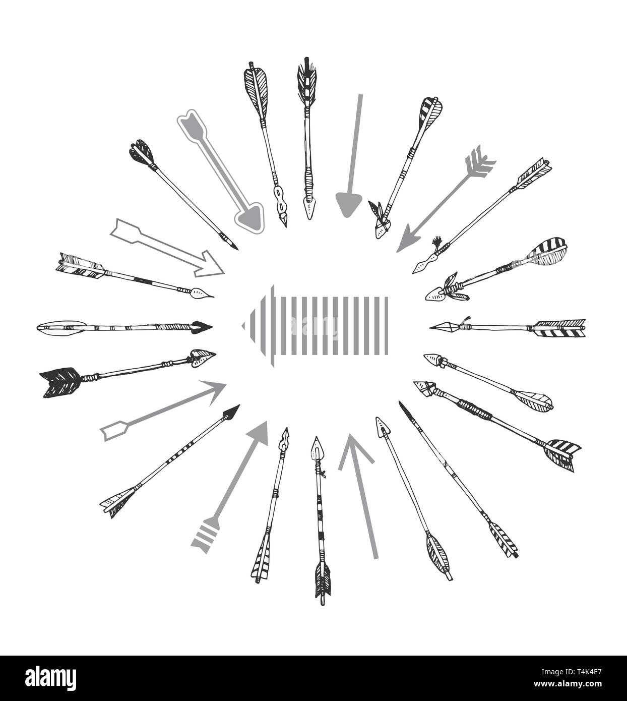 Set Of Arrows Vector Illustration Stock Vector Image And Art Alamy