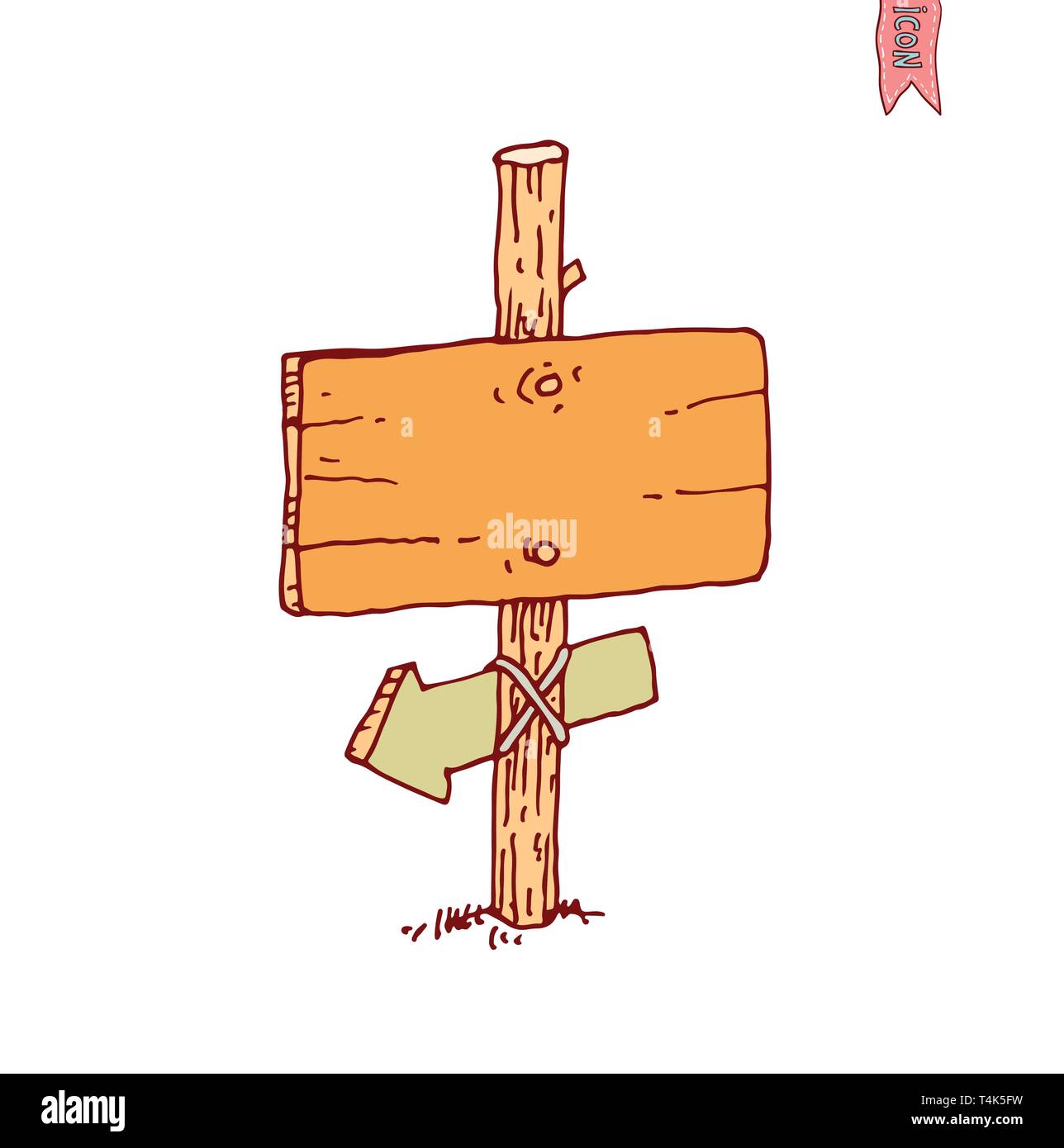 Wooden signs set . Vector illustration Stock Vector Image & Art - Alamy